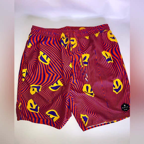 Neff | Swim | Neff Xl Mens Swim Trunks Trippy Smiley | Poshmark